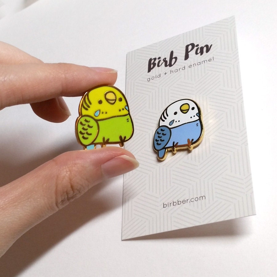 Pudgy Budgie Enamel Pin | Etsy Australia