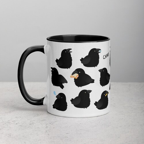Cawfee Mug Funny Crow Mug Crow Lover Gift Bird Lover - Etsy
