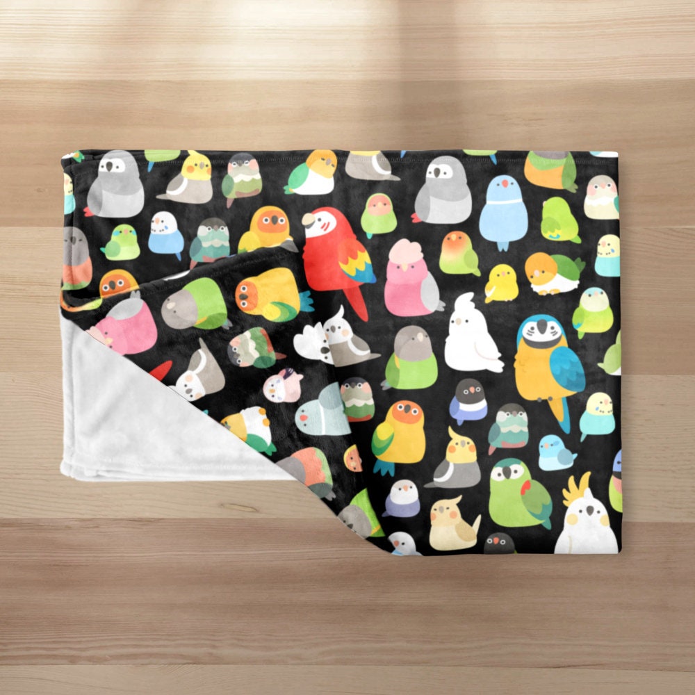 Birb Loafs Throw Blanket | Etsy