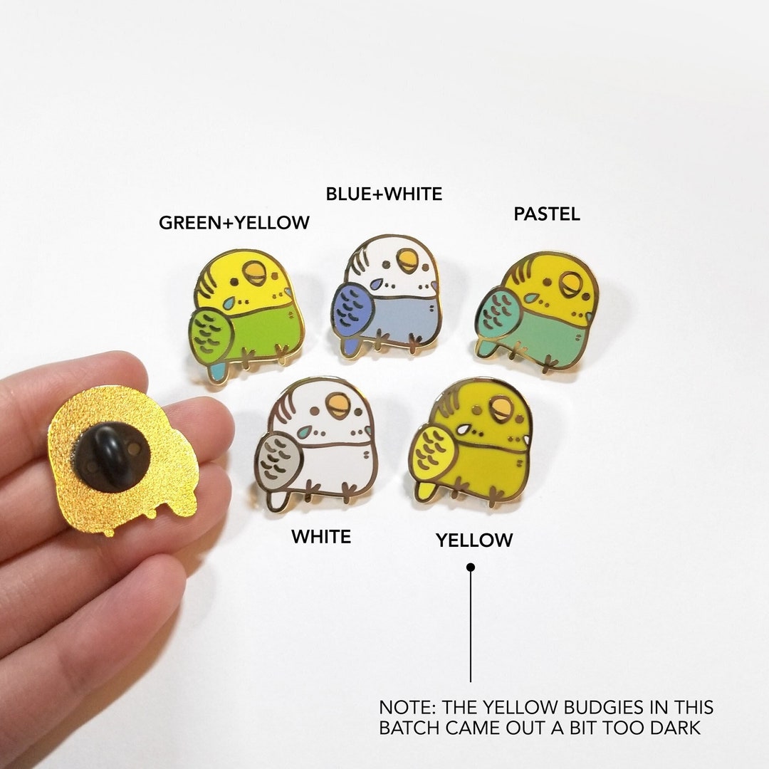 Pudgy Budgie Enamel Pin - Etsy