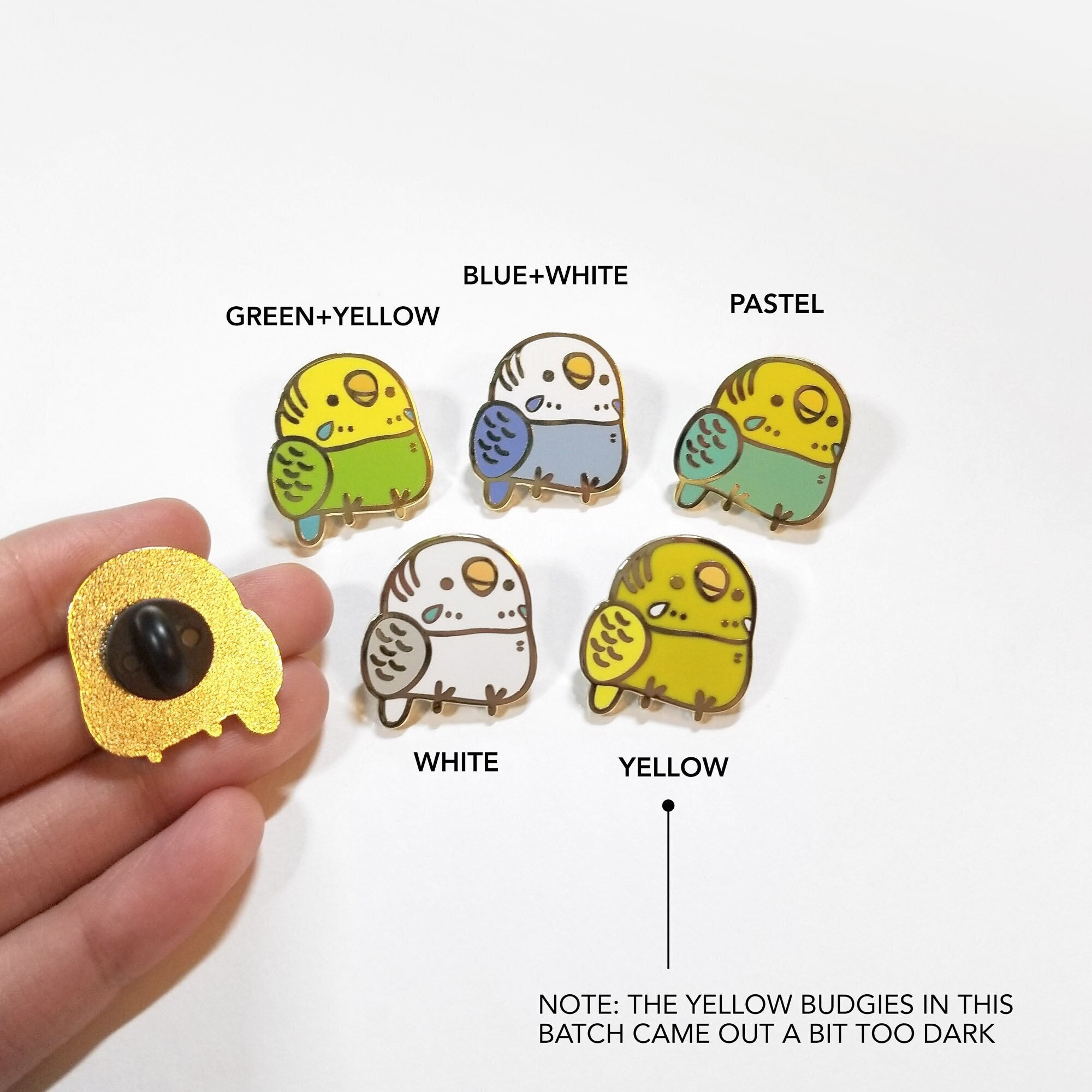 Pudgy Budgie Enamel Pin | Etsy Australia