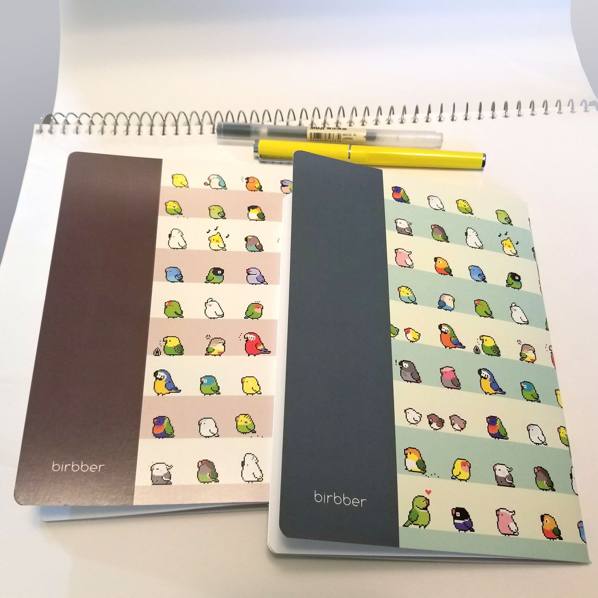 8-bit Birbs Blank Notebook 5.5x7.5 48 Pages - Etsy