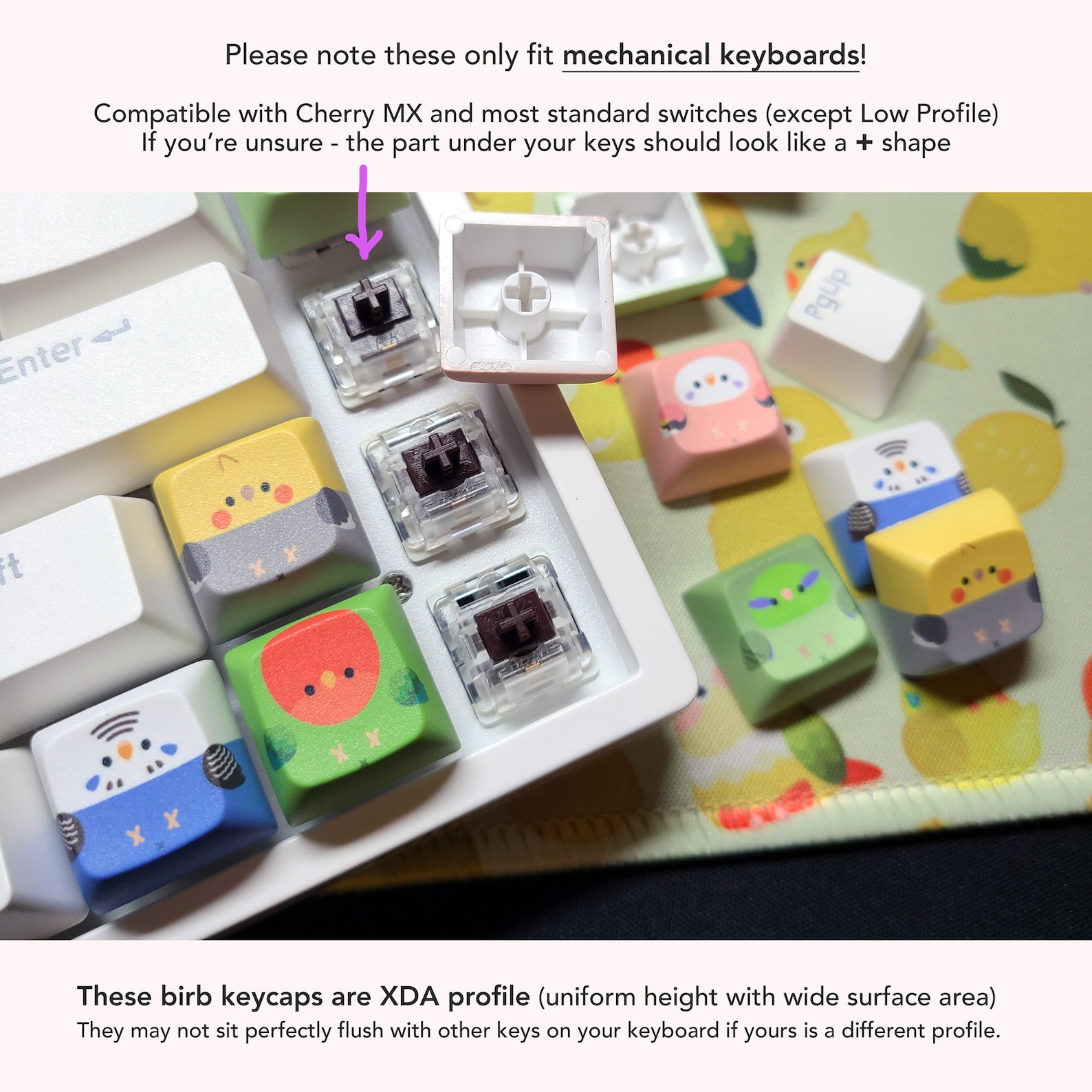 Birdy Keycaps for Mechanical Keyboard - Etsy