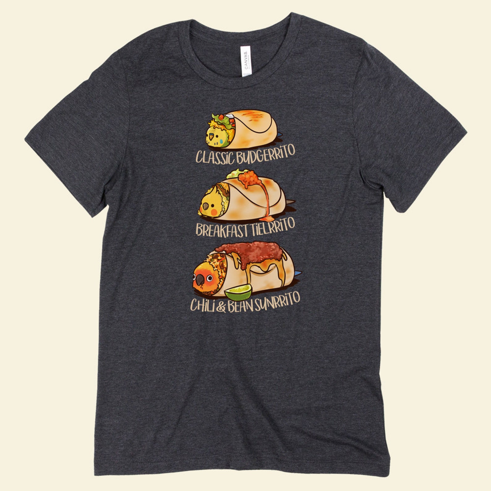 Birbrritos Bird Burritos T-shirt ( Budgie, Cockatiel, Sun Conure ) - Etsy
