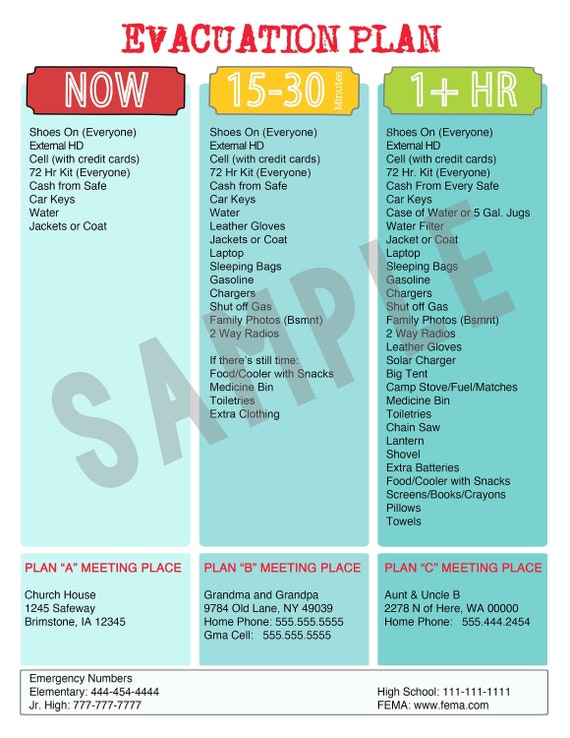 Church Evacuation Plan