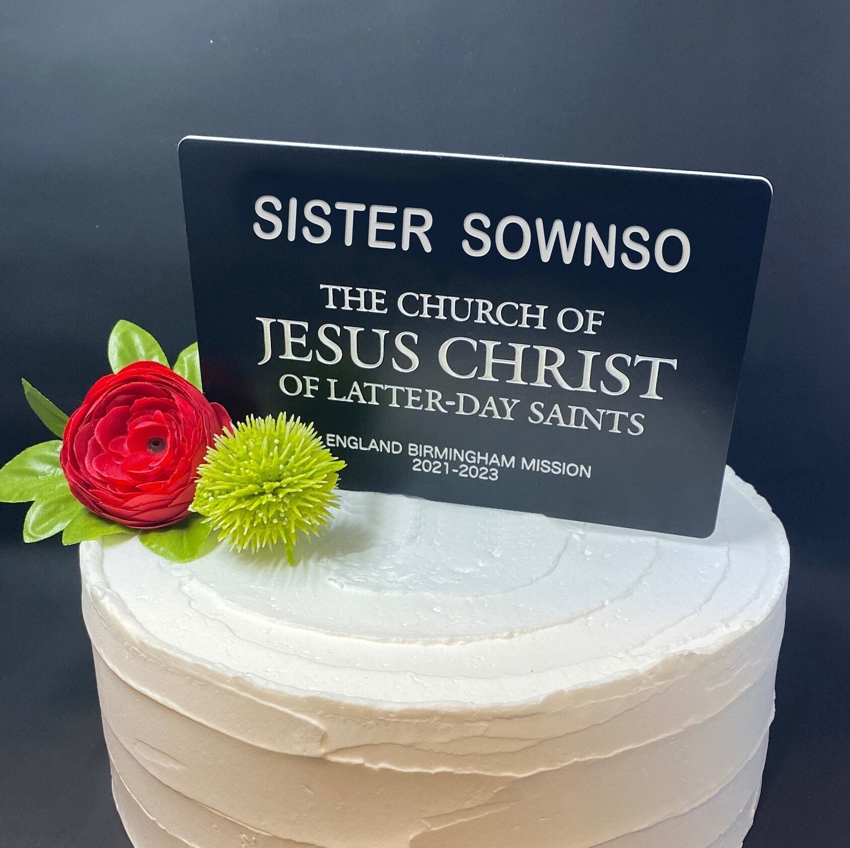 Missionary Cake Topper LDS Mission Farewell Homecoming for Sister ...