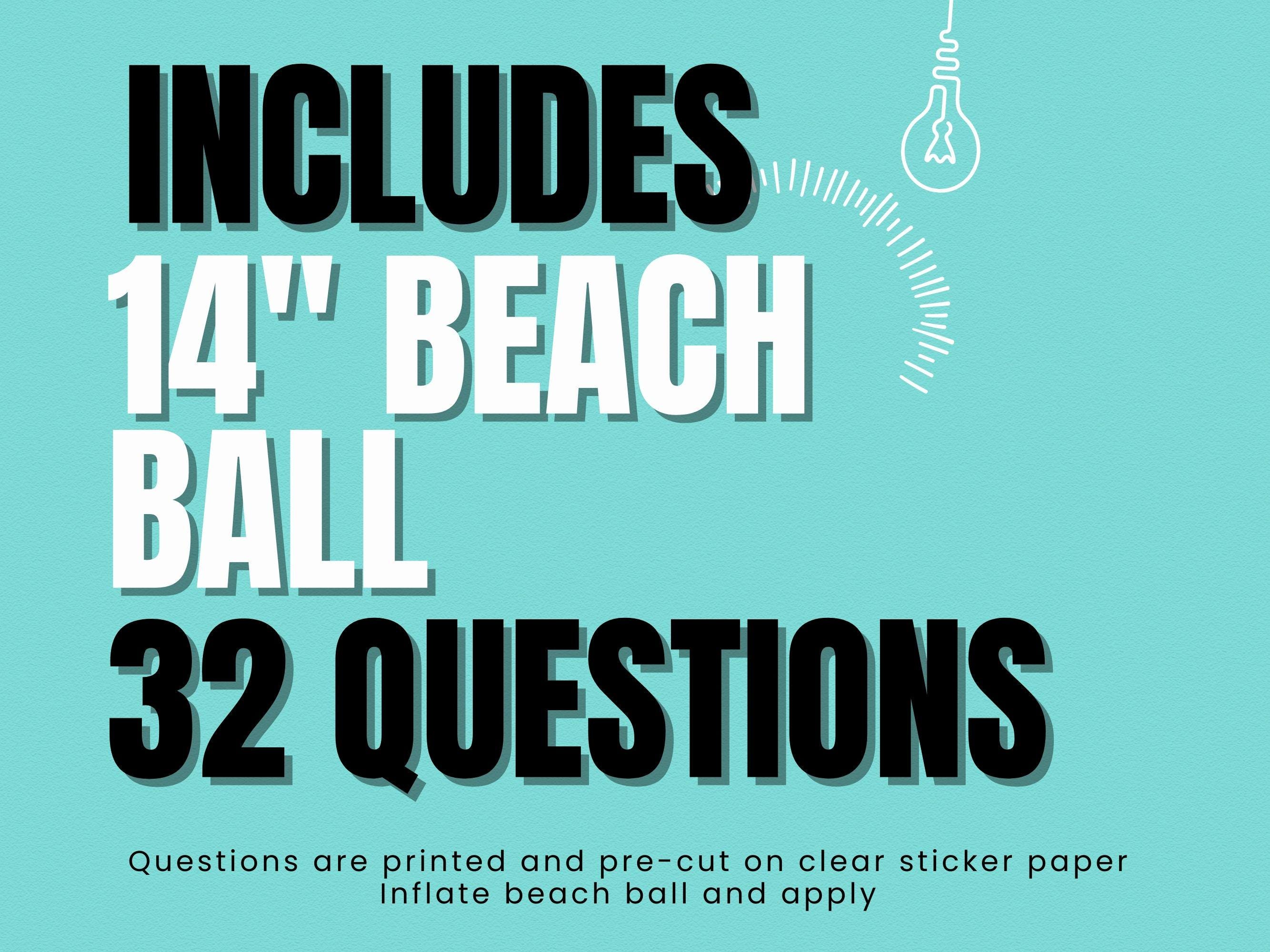 Teen Beach Ball Get to Know You Ice Breaker Game Youth Game Kit - Etsy
