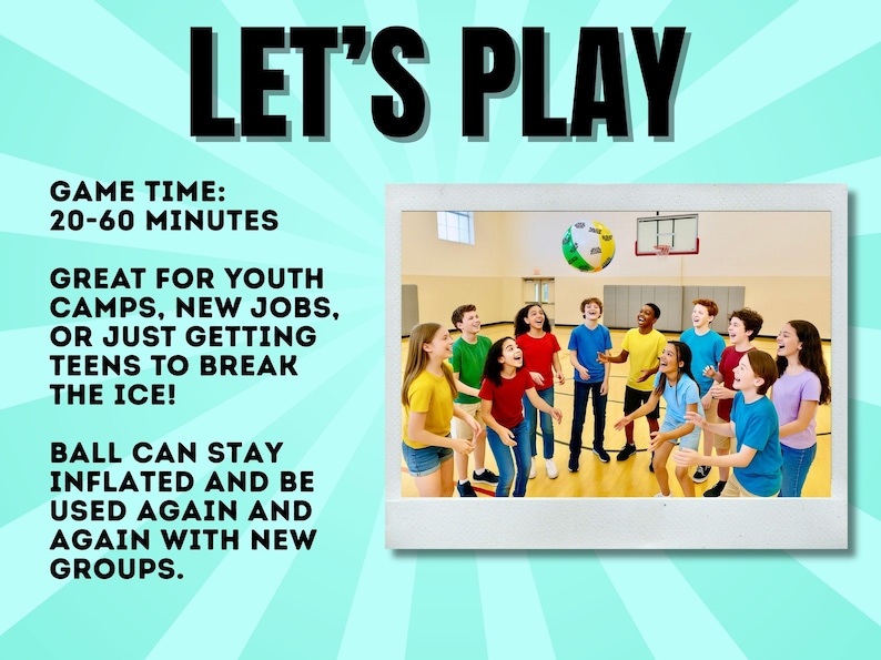 Teen Beach Ball Get to Know You Ice Breaker Game Youth Game Kit - Etsy