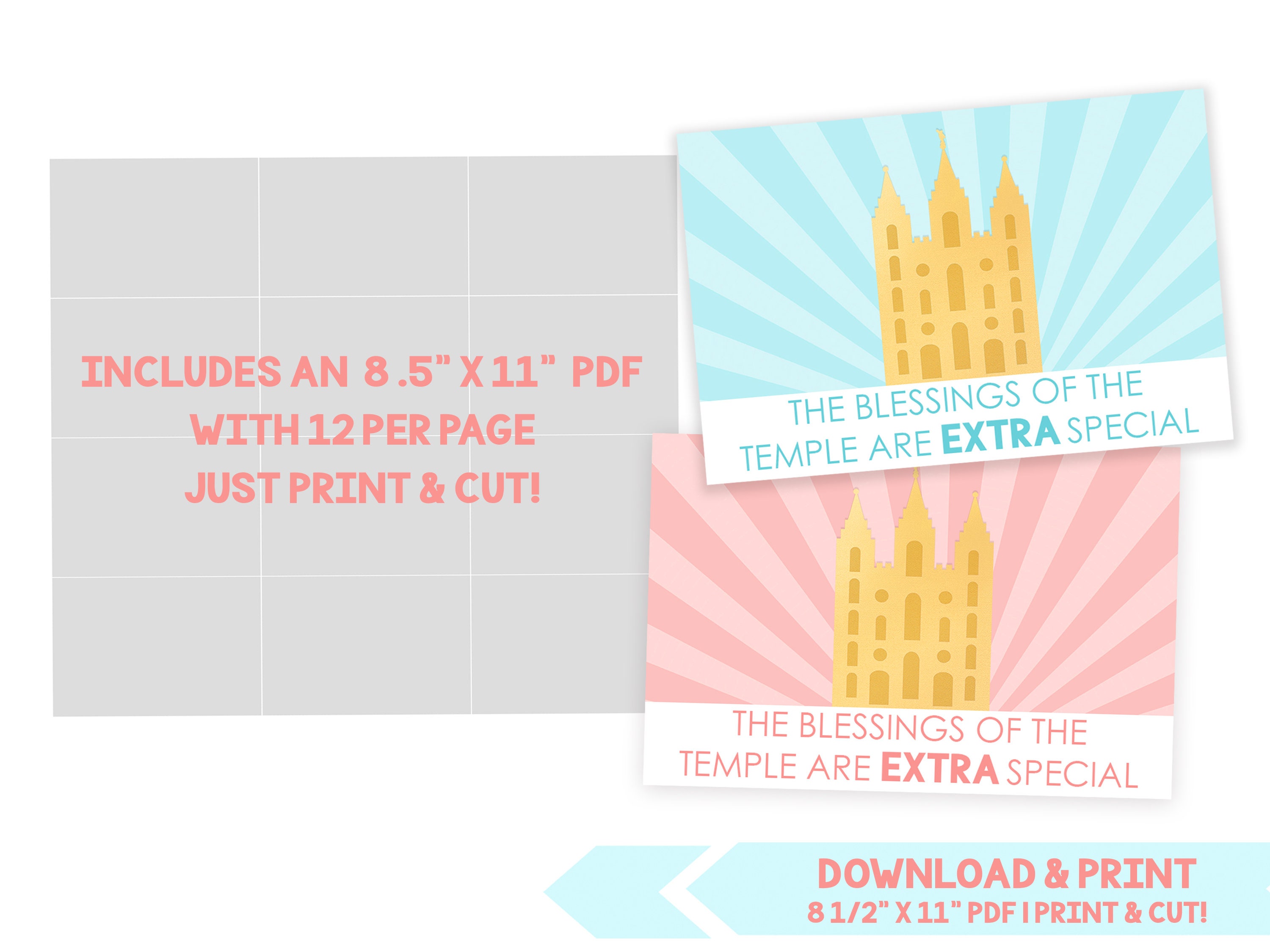 LDS Temple Blessing Tag With Extra Gum, Temple and Priesthood Preview ...