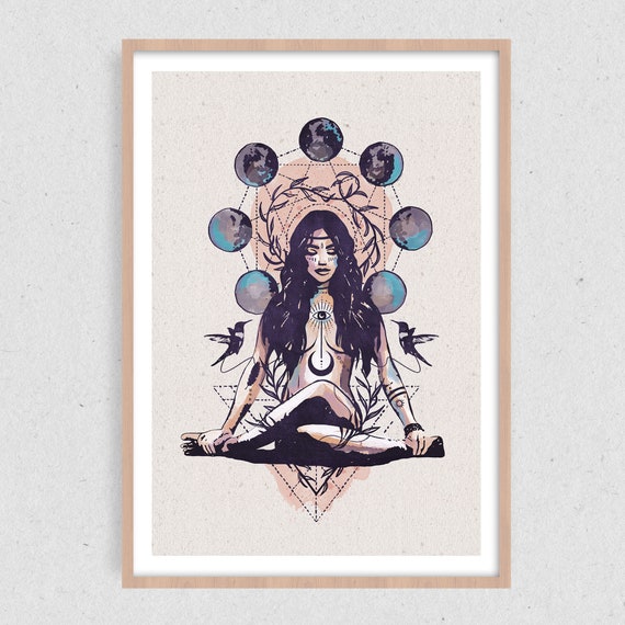 Aletheia goddess of Truth Wall Print: Mystical - Etsy