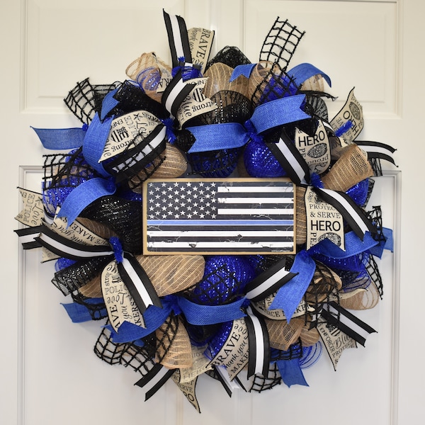Police Wreath - Etsy