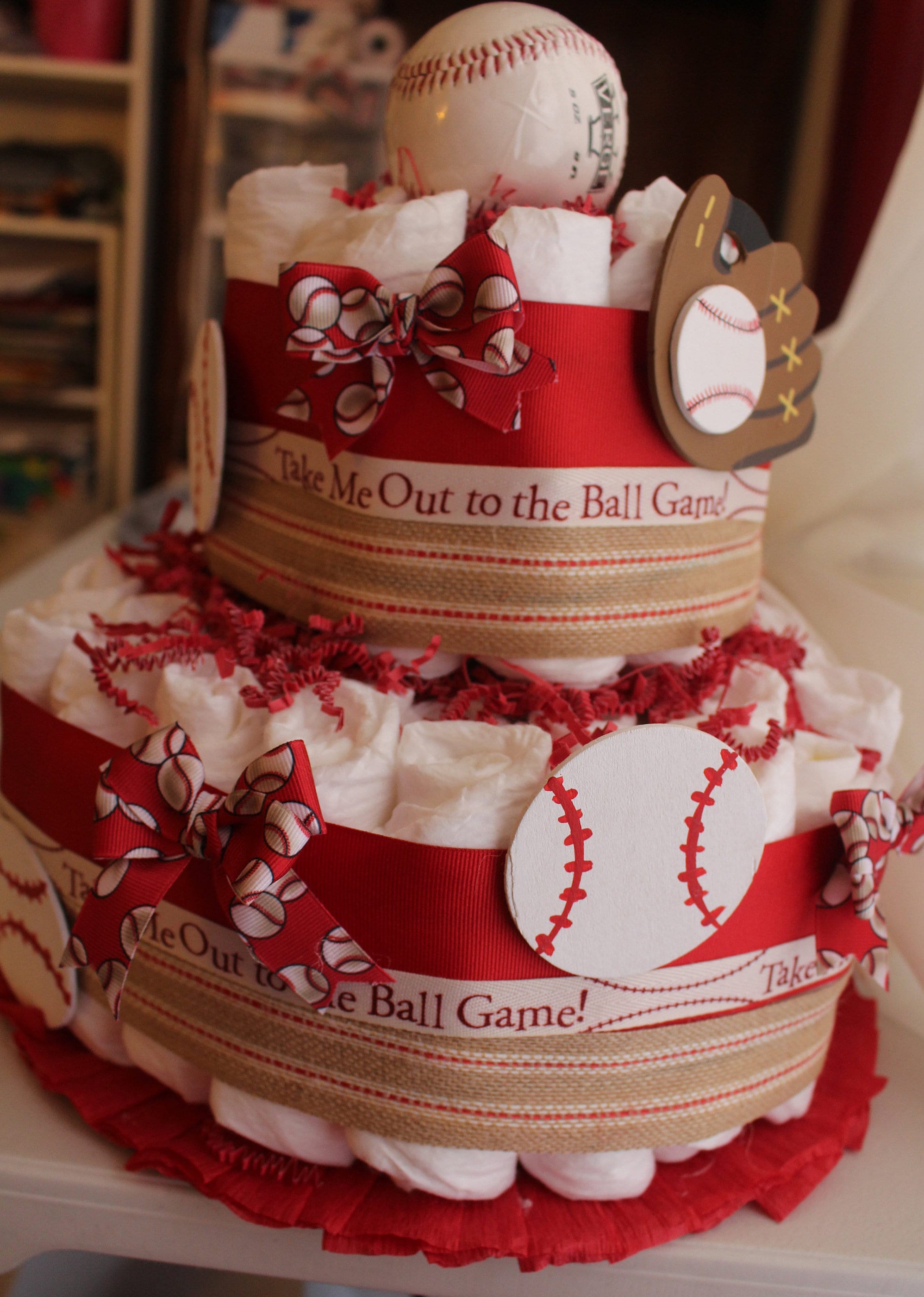 Ball Game Diaper Cake - Etsy