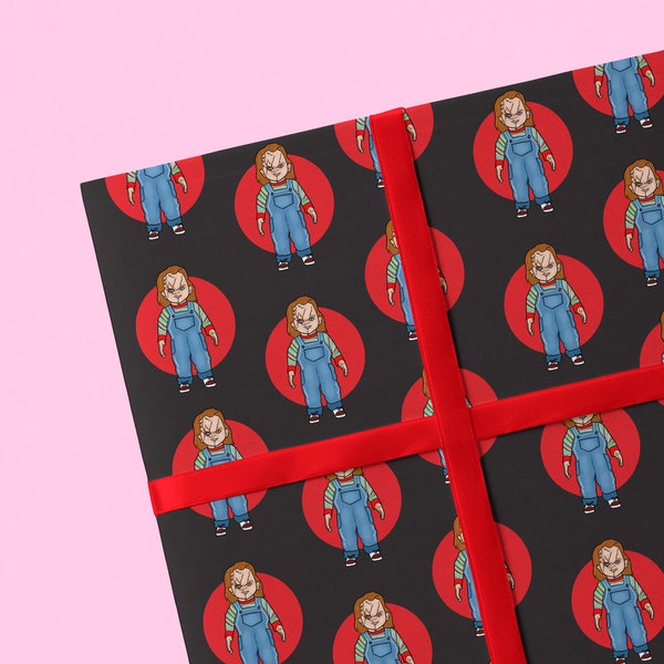 Chucky Doll Christmas Wrapping Paper - Etsy