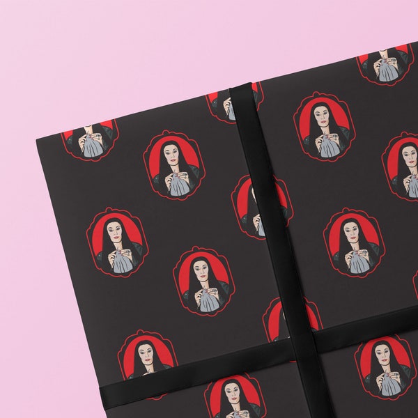 Wednesday Addams Wrapping Paper - Etsy