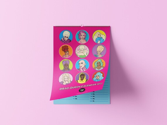 Drag Queen Calendar 2022 A5 Drag Queen Christmas Gift | Etsy