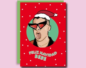 Bad Bunny Birthday Card Bad Bunny Card in Spanish Vamo A - Etsy