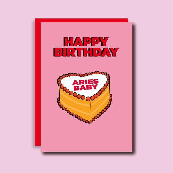 Aries Birthday Card - Etsy