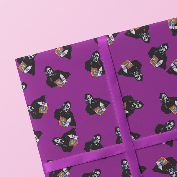 Horror Halloween Wrapping Paper - Etsy