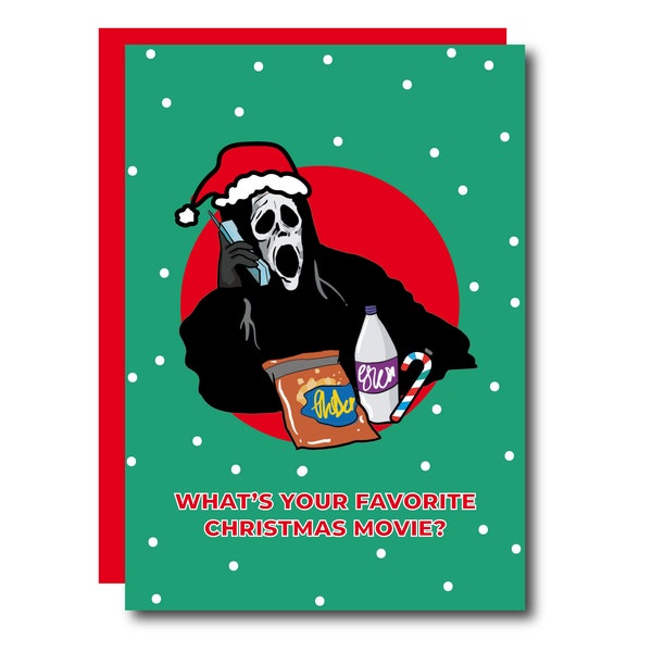 Ghostface Holiday Card - Etsy UK