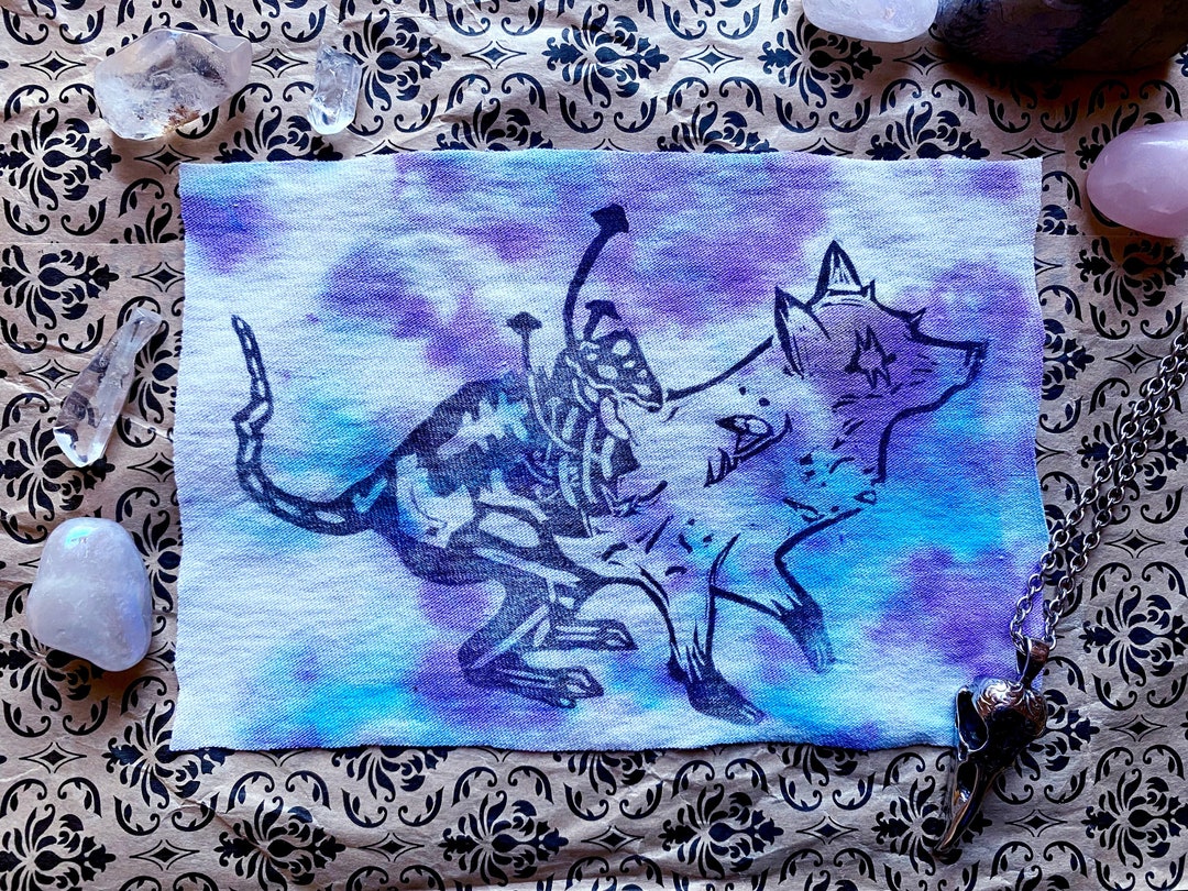 Freaky Fox-handmade Lino DIY Tie Dye Patch - Etsy