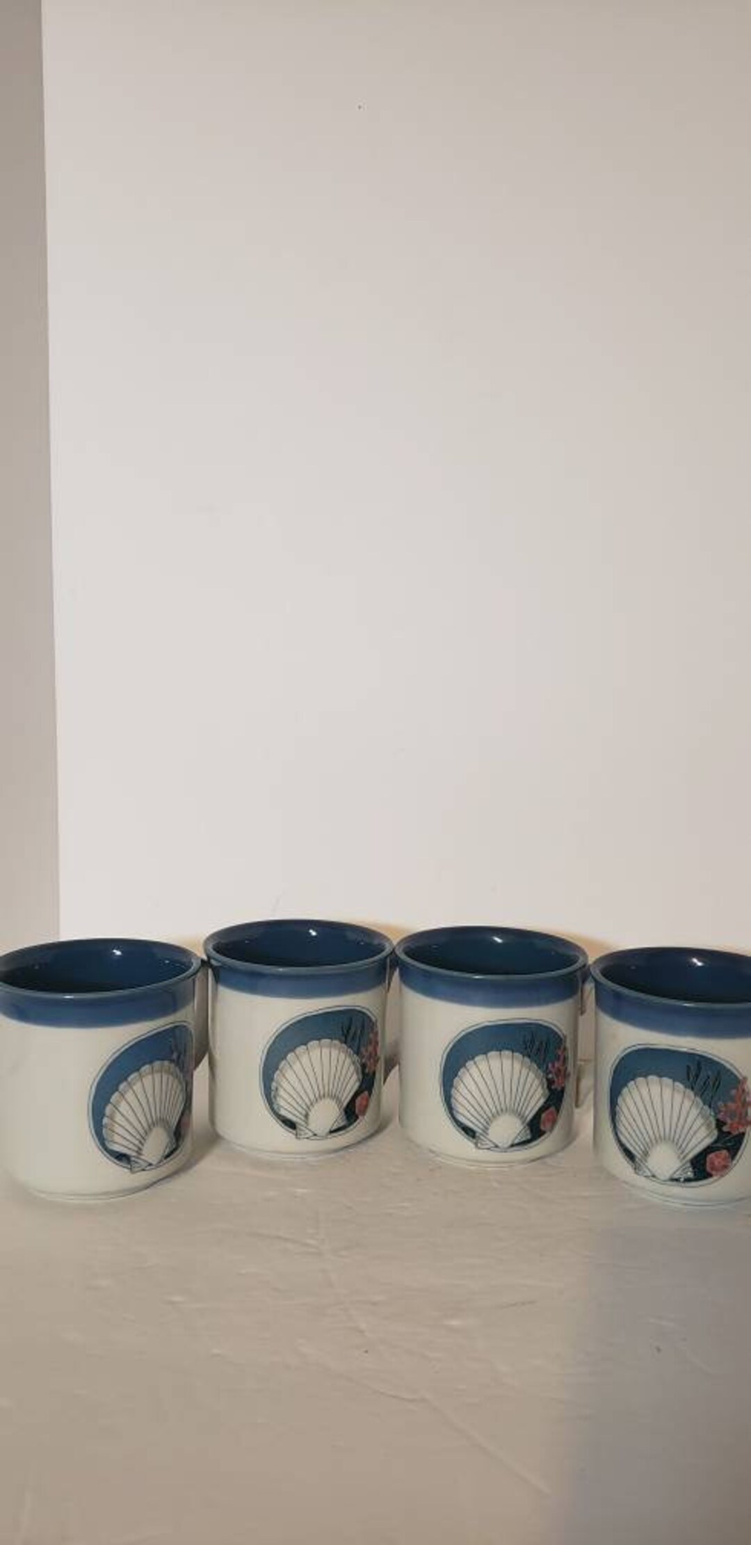 Vintage Otagiri Clam Shell Mugs - Etsy