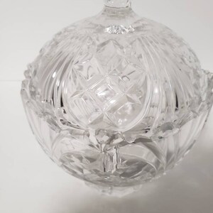 Footed Crystal Bowl - Etsy