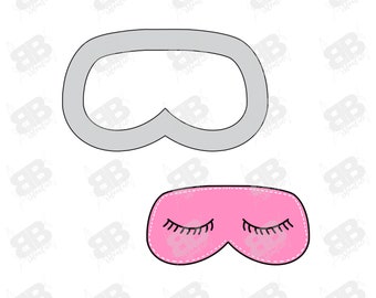 Sleep Mask Cookie Cutter - Etsy