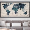 Nursery World Map Canvas Kids World Map Decor Large World Map ...