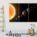 Solar system canvas Solar decor Space wall art Educational art | Etsy