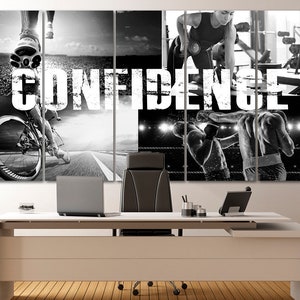 Gym Canvas Sport Print Motivational Wall Art Sport Art Decor Playroom ...