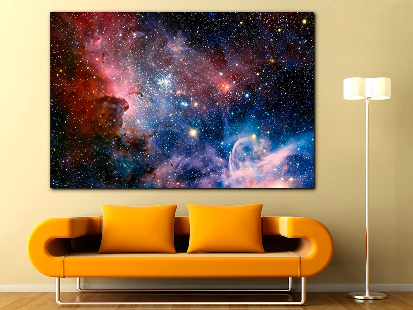 Galaxy Canvas Space Decor Space Wall Art Night Sky Art Galaxy - Etsy