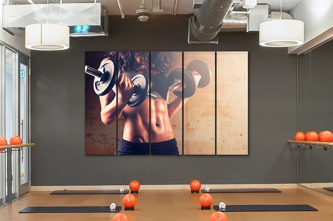 Fitness Canvas Print: Gym Wall Art Decor - Etsy
