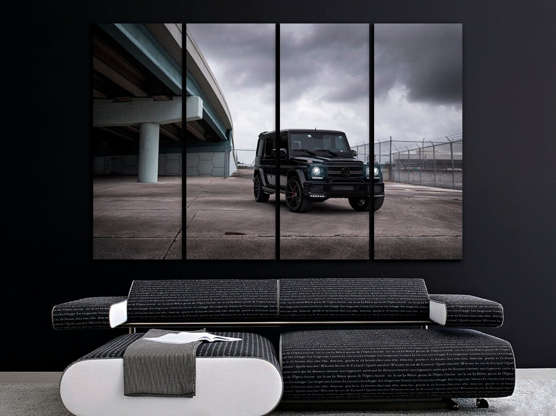 Mercedes-benz Canvas Mercedes Benz Decor Muscle Car G63 AMG - Etsy