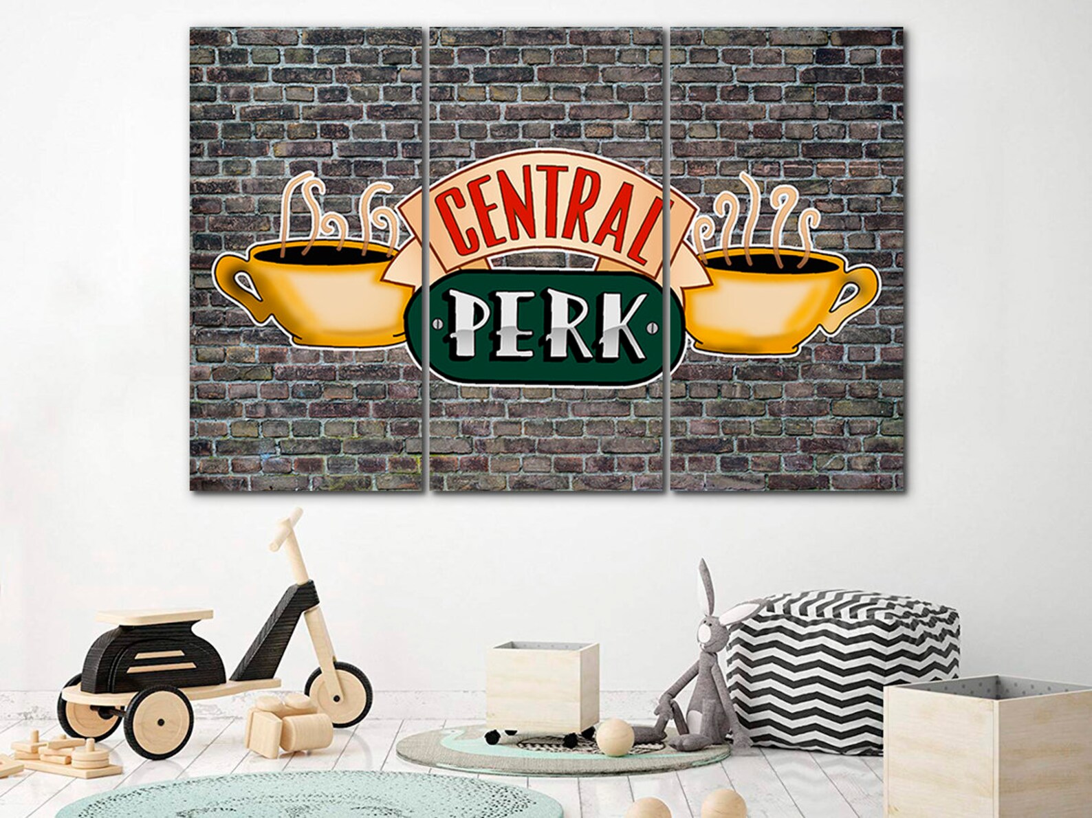 Central Perk canvas Friends print Central Perk cafe art TV | Etsy