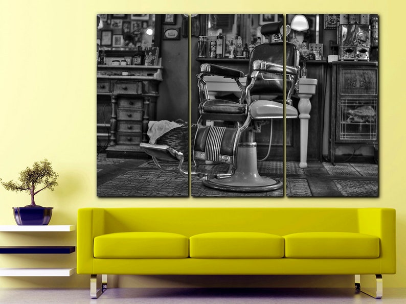 Barber shop canvas Barber print Motivational art Barber pole | Etsy