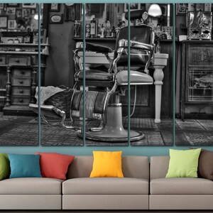 Barber shop canvas Barber print Motivational art Barber pole | Etsy