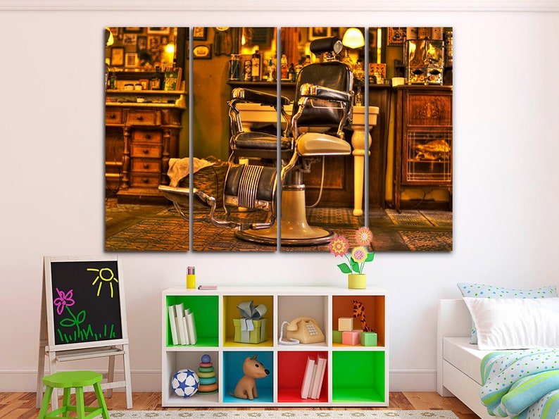 Barber shop canvas Barber print Motivational art Barber pole | Etsy