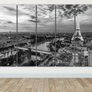 Paris Canvas Eiffel Tower Print Paris Wall Art Europe Art Decor France ...