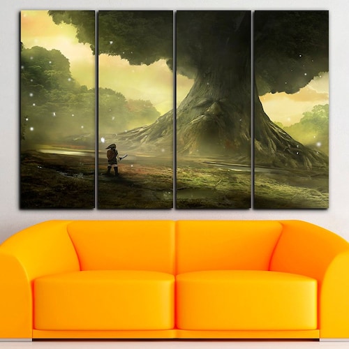 The Legend of Zelda Canvas Zelda Decor Kids Room Art Nursery - Etsy Canada