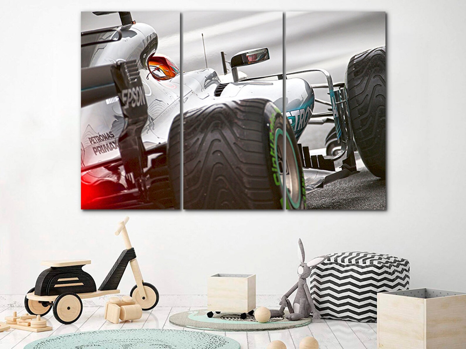 Formule 1 toile décor F1 art mural Ferrari voiture art Moteur - Etsy France