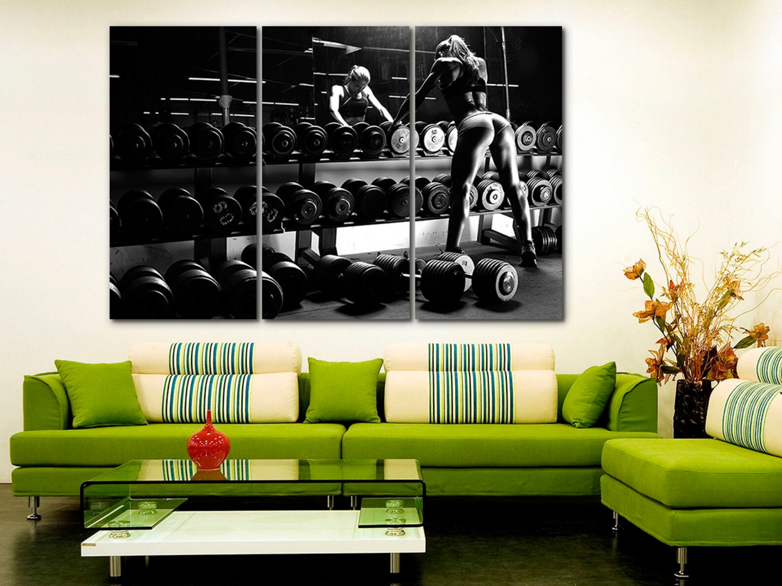 Gym Canvas Sport Print Motivational Wall Art Sport Art Decor | Etsy