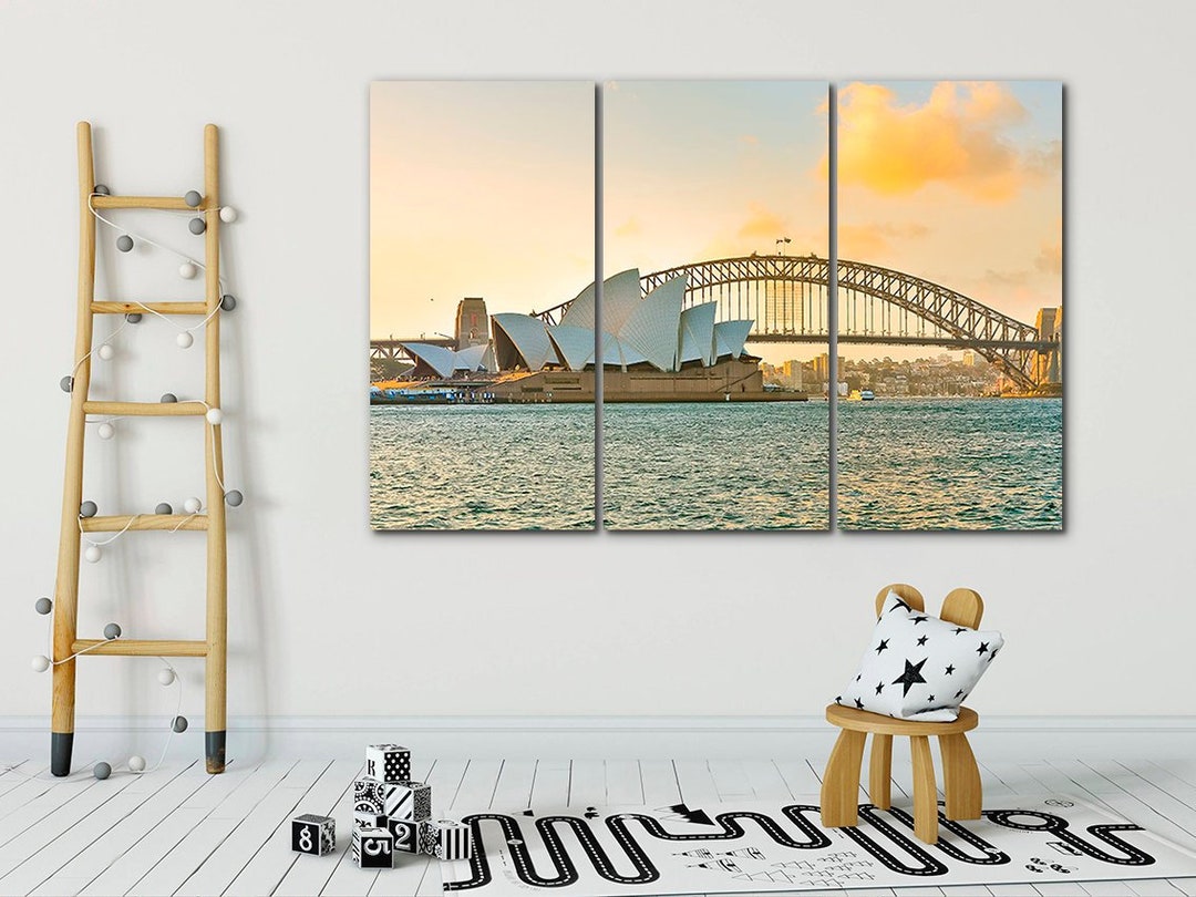 Sydney Canvas Street Map Print Sydney Wall Art Australia Art - Etsy
