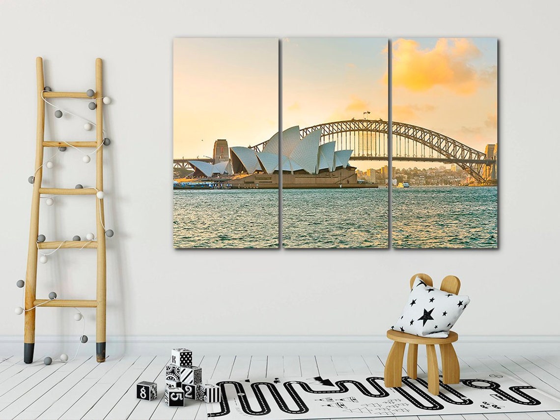 Sydney Canvas Street Map Print Sydney Wall Art Australia Art | Etsy