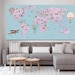 Alphabet World Map Canvas Kids World Map Deco Large World Map - Etsy