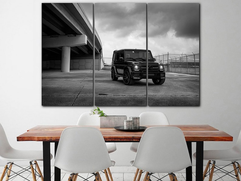 Mercedes-Benz canvas Mercedes Benz decor Muscle car G63 AMG | Etsy