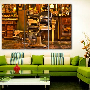 Barber Shop Canvas Barber Print Motivational Art Barber Pole Wall Decor ...