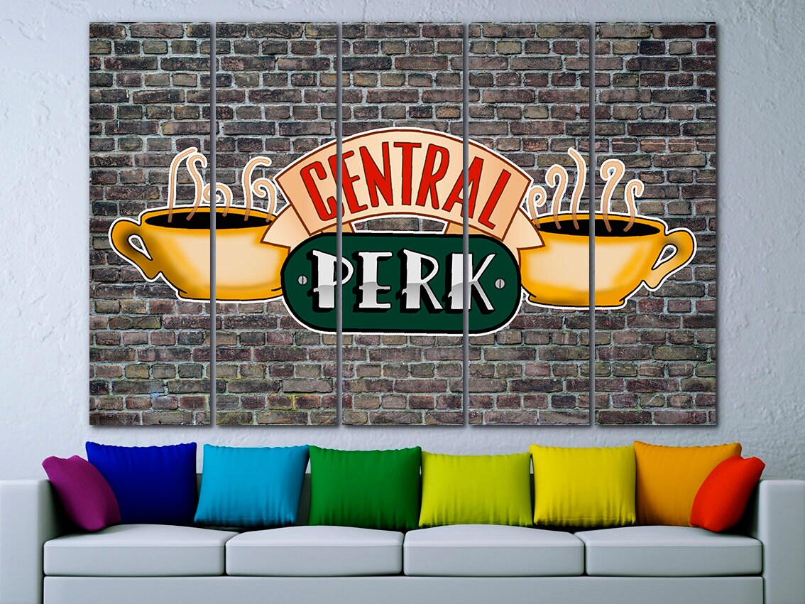 Central Perk canvas Friends print Central Perk cafe art TV | Etsy