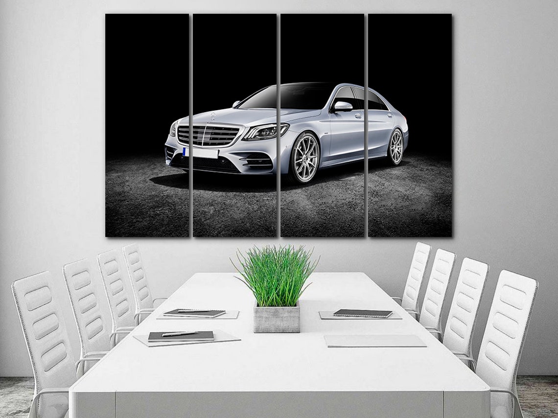 Mercedes-Benz canvas Mercedes Benz decor Muscle car CLS car | Etsy