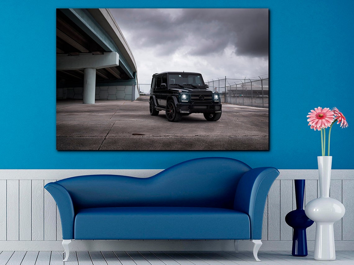 Mercedes-benz Canvas Mercedes Benz Decor Muscle Car G63 AMG | Etsy