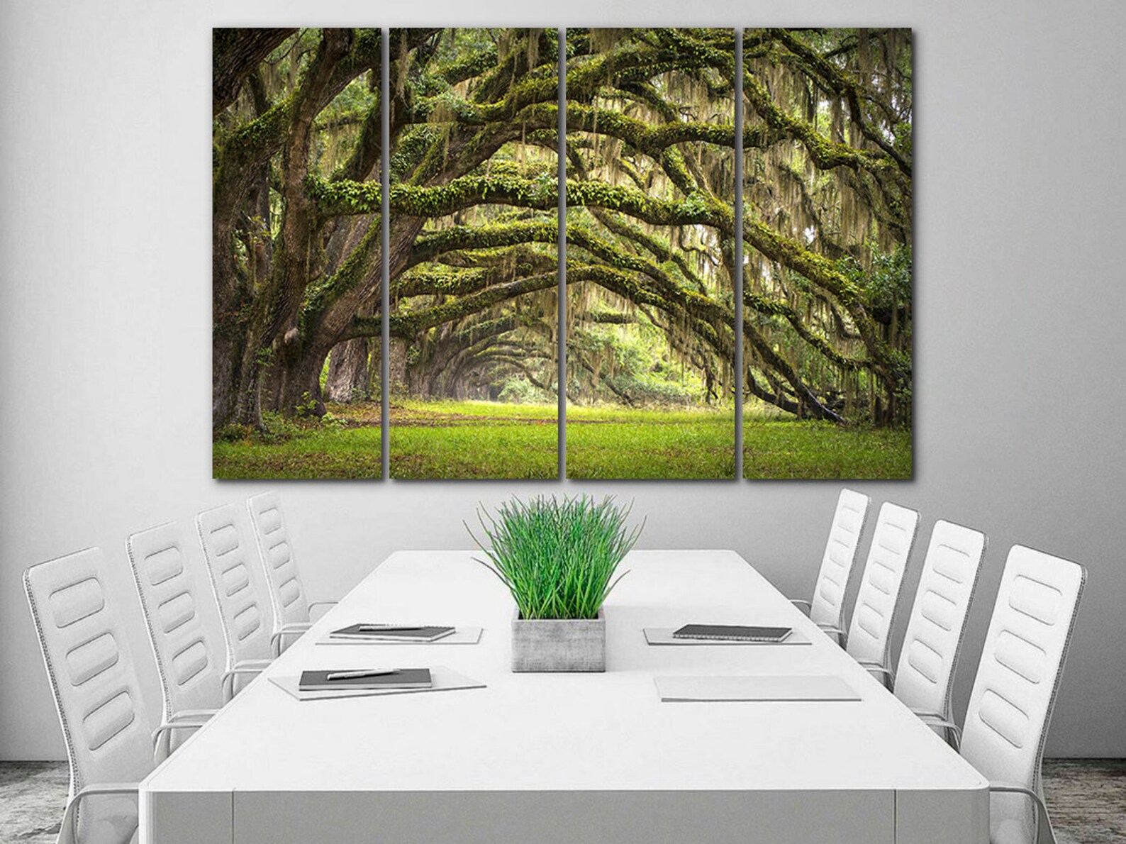 Big Oak Canvas Forest Wall Art Nature Canvas Live Oak Tree - Etsy